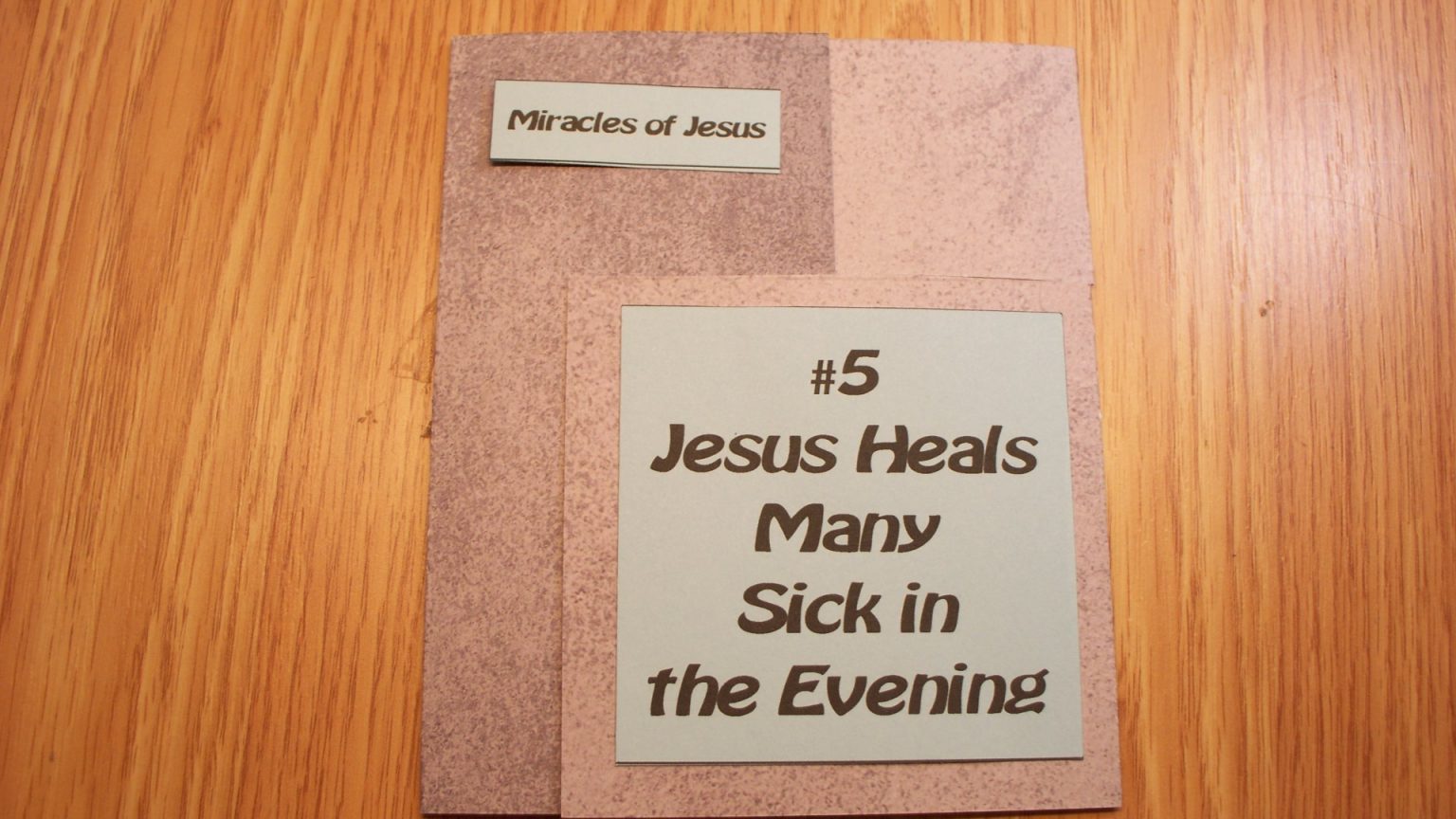 Jesus Heals Many Sick in the Evening – Bible Crafts For Kids