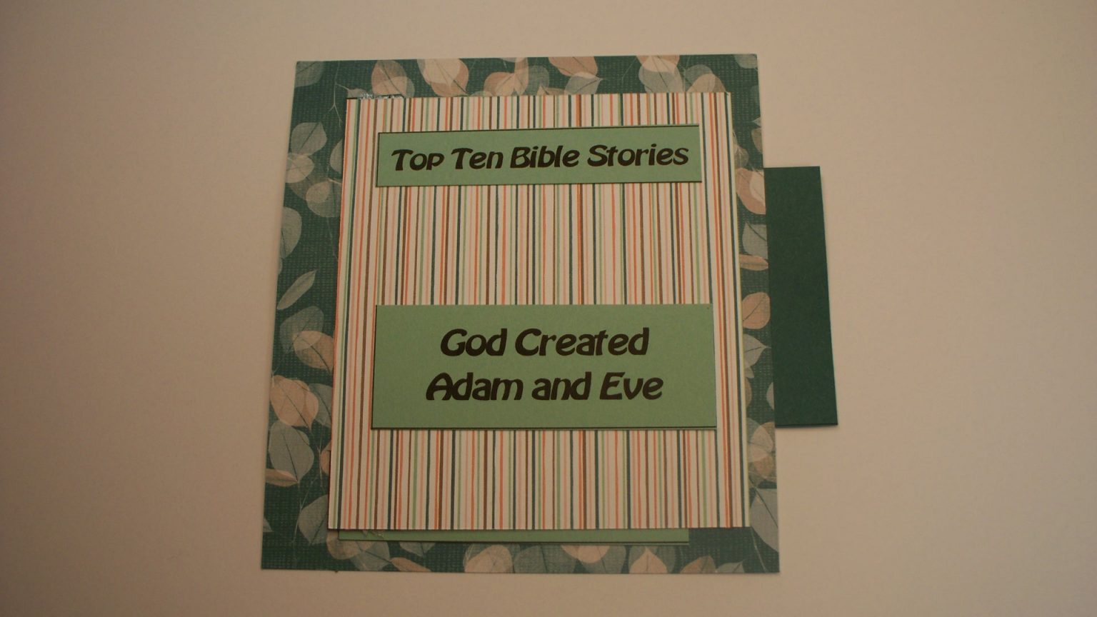 God Creates Adam and Eve - Bible Crafts For Kids