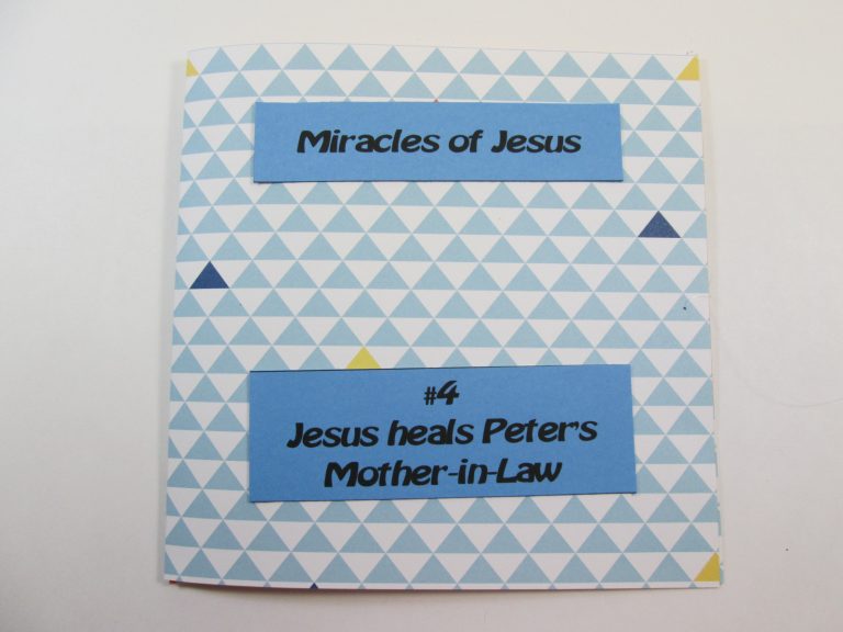 #4 Jesus Heals Peter’s Mother-In-Law – Bible Crafts For Kids